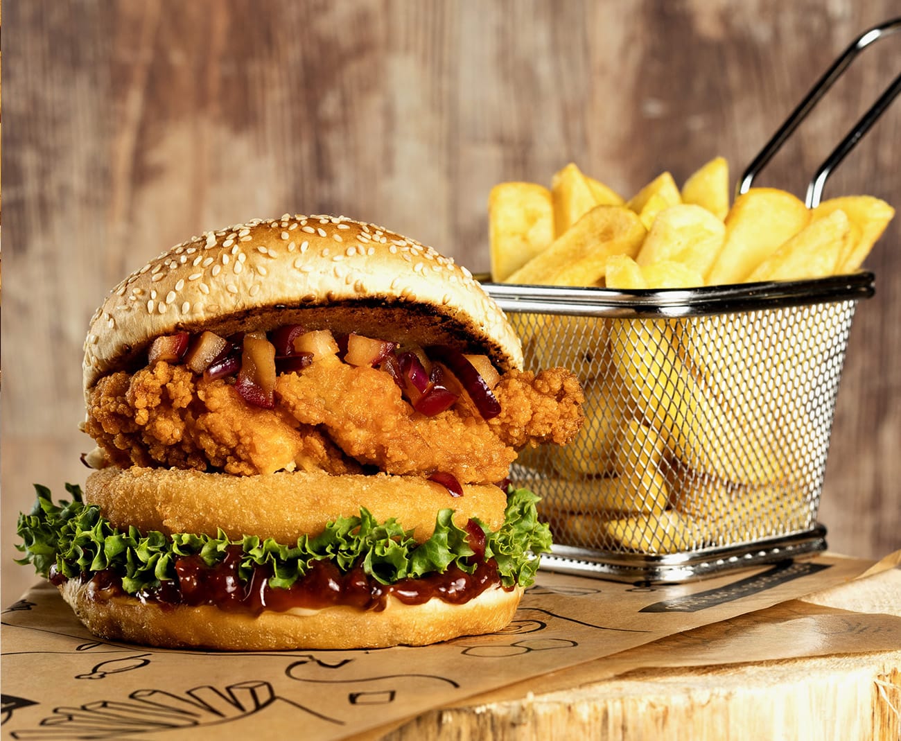 Kowal BBQ z chrupiącym udem i wędzonym jabłkiem - AJ FOOD